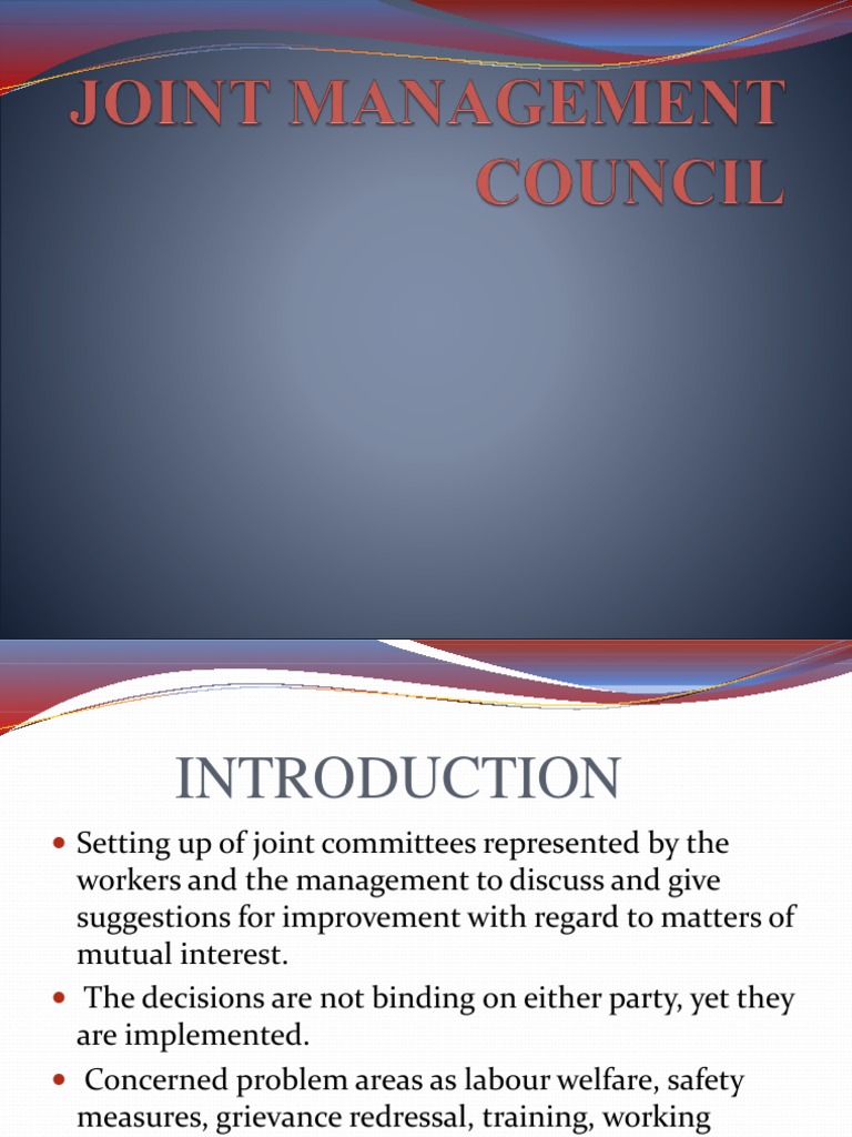 Joint Management Council | PDF | Career & Growth