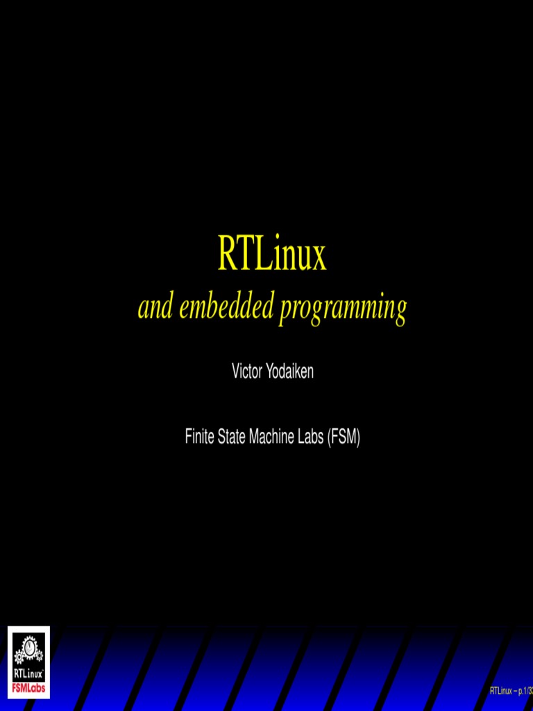 Rtlinux: and Embedded Programming | PDF | Real Time Computing ...