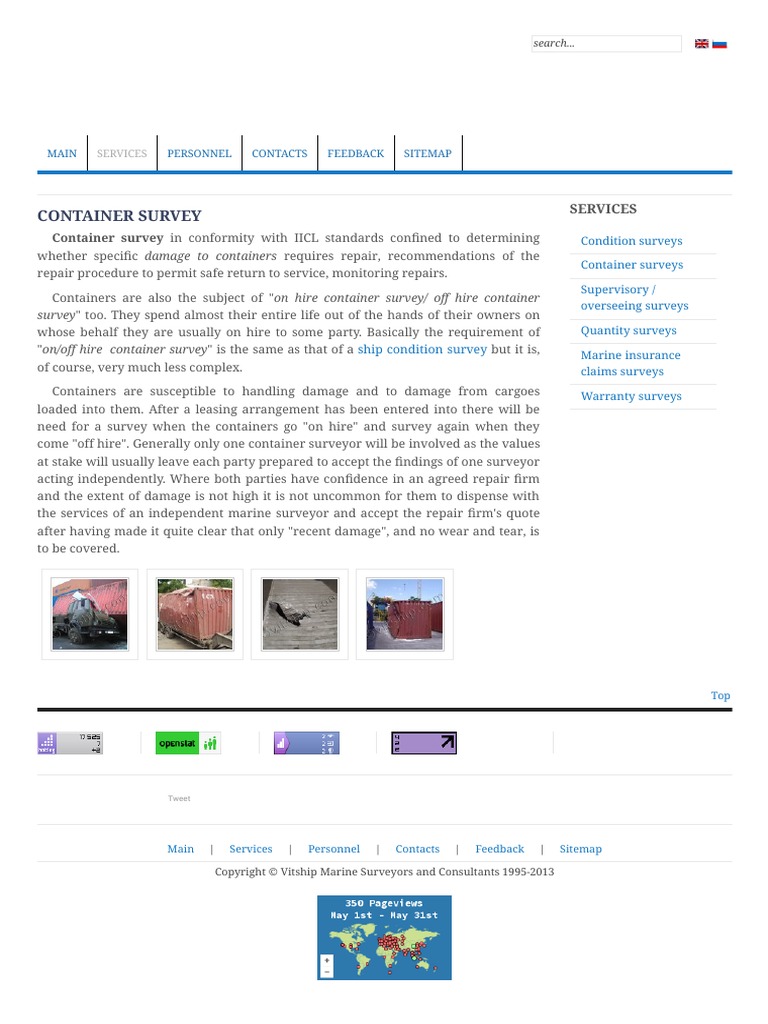 Container Survey - Damage Surveys, Container Repair Cost, Container ...