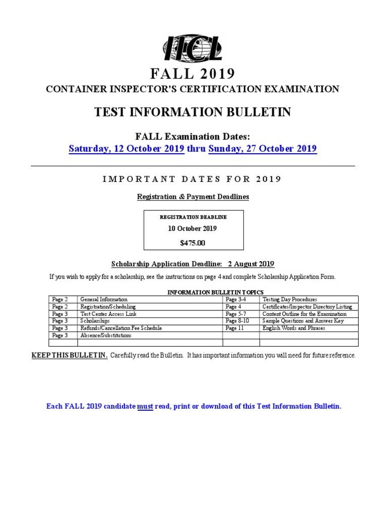 Container Inspector Exam Guide | PDF | Test (Assessment) | Containerization