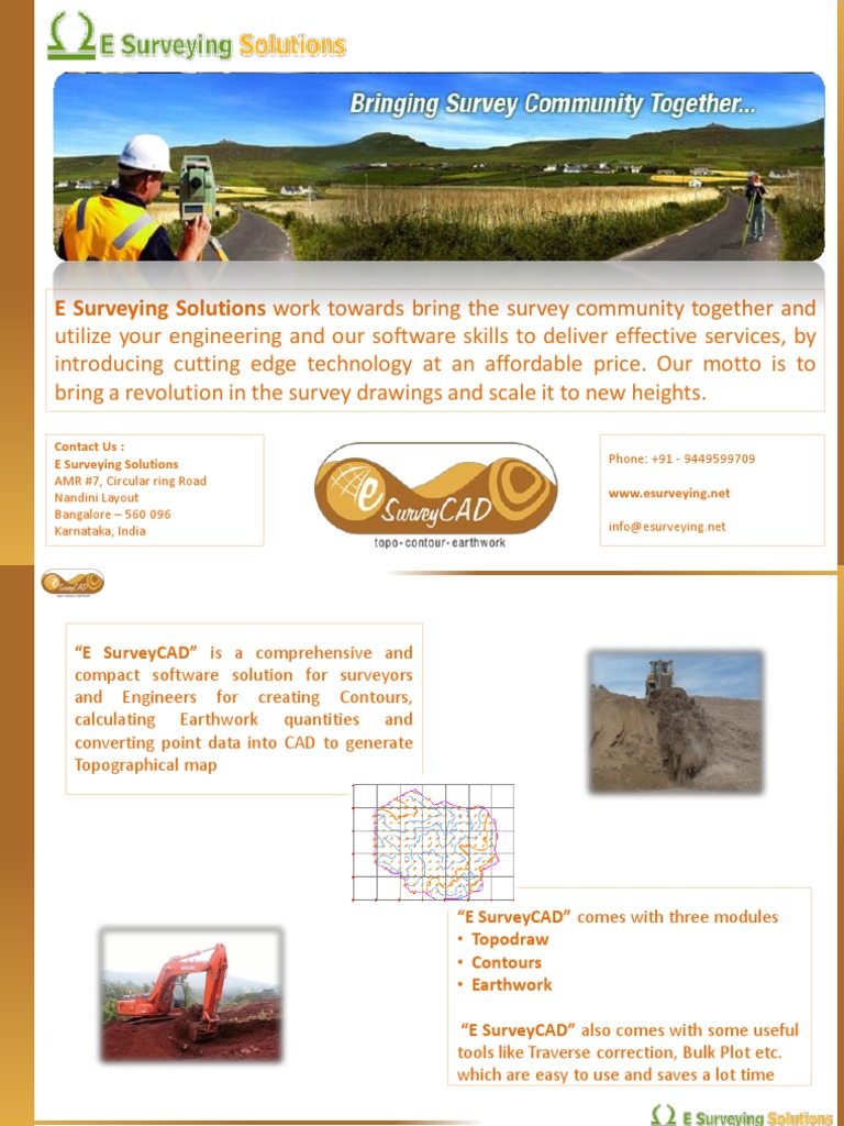 E Surveycad 191 | PDF | Contour Line | Surveying