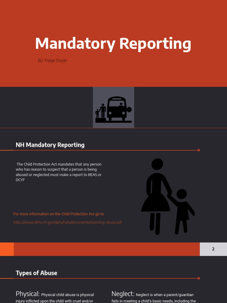 Mandatory Reporting | PDF | Child Neglect | Child Abuse