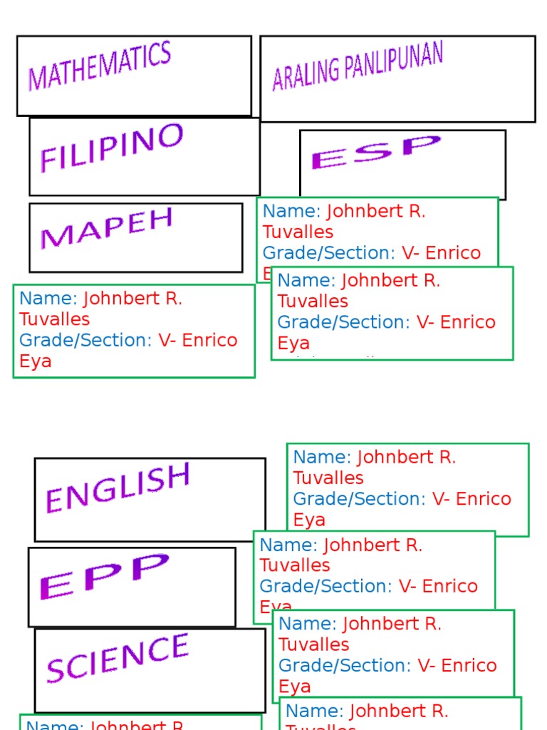 Name: Grade/Section: Name: Grade/Section: Adviser: Name: Grade/Section ...