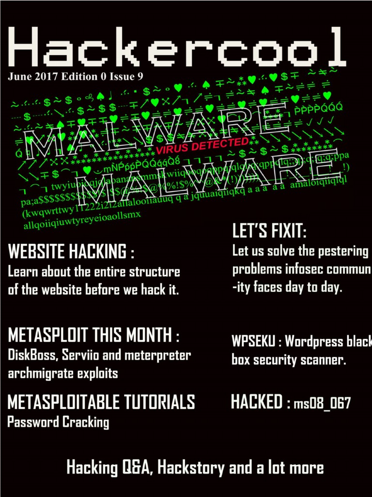 Hackercool Edition 0 Issue 9 June 2017 | PDF