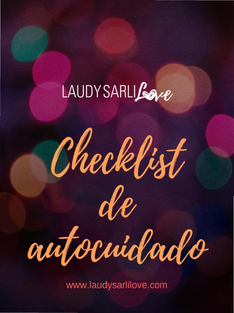 Checklist de Autocuidado Personal | PDF | Sicología | Salud y bienestar