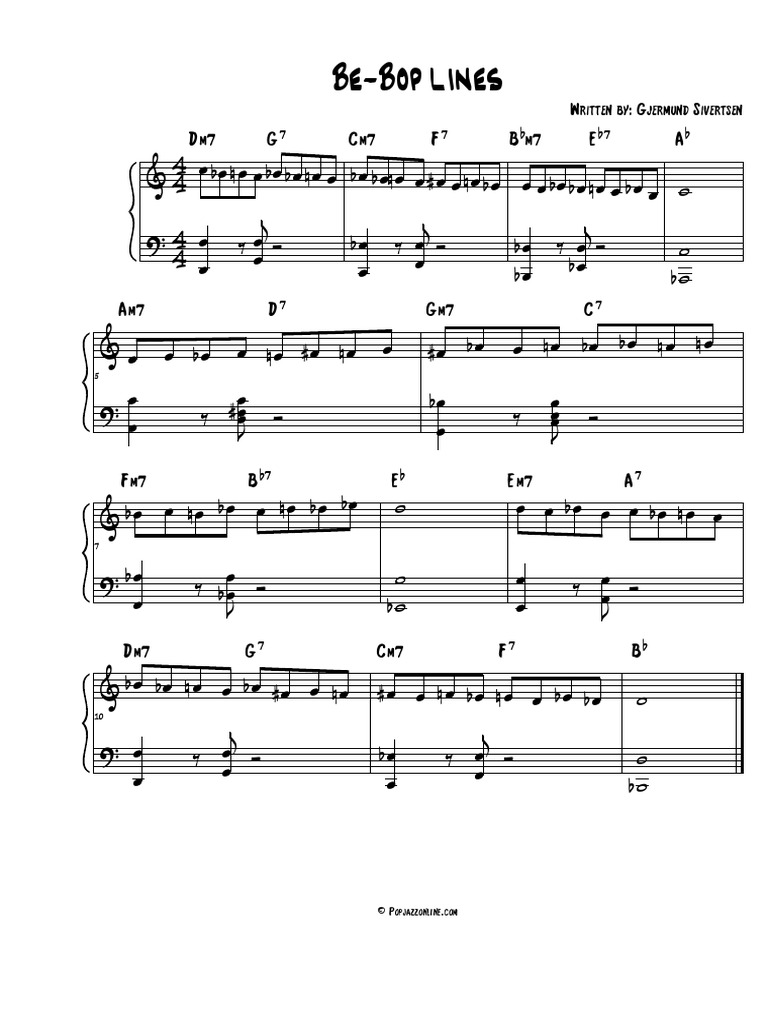 Bebop Exercise 1 PDF | PDF