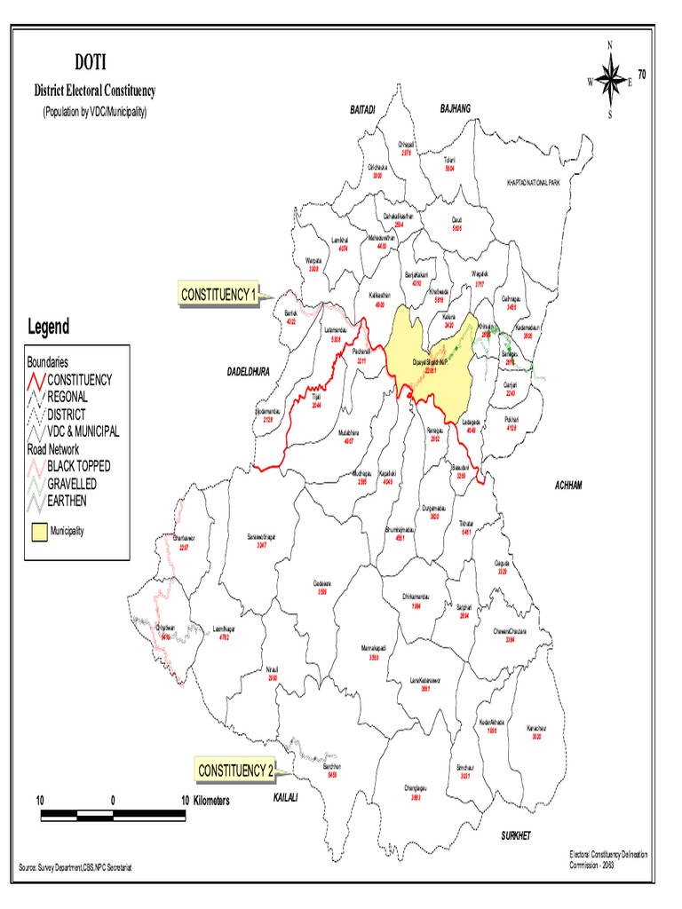 Electoral Constituency Map of Doti | PDF