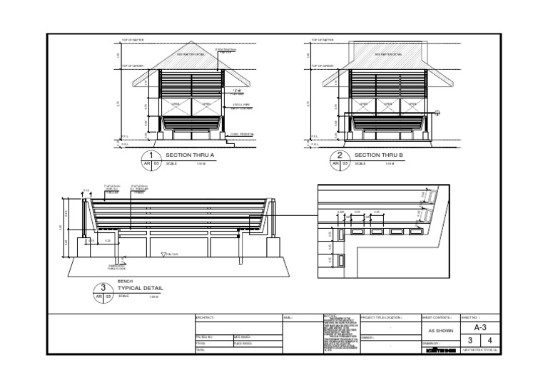 Section Thru A Section Thru B: AR 03 AR 03 | PDF | Business