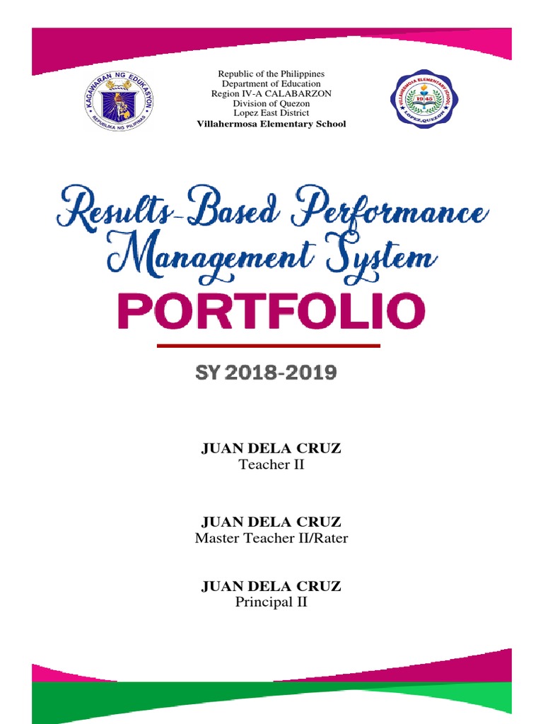 Rpms Portfolio Cover | PDF