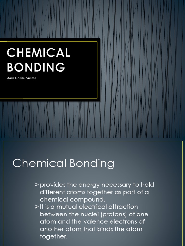 Chemical Bonding | PDF | Chemical Bond | Covalent Bond