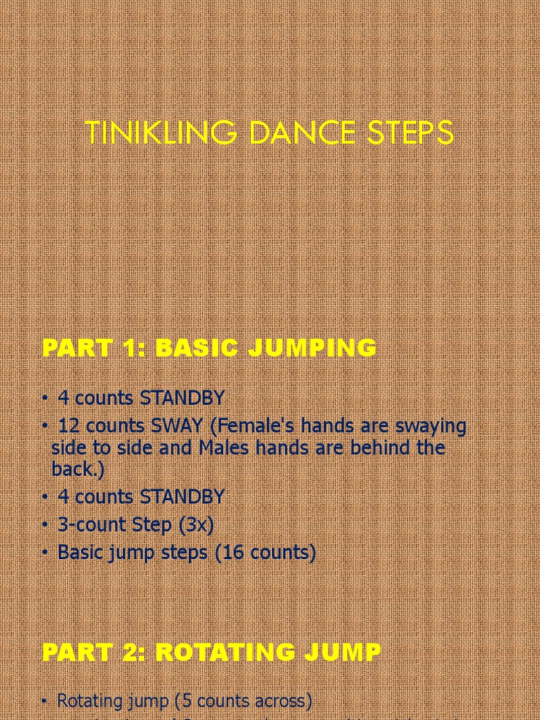 Tinikling Dance Steps Guide | PDF | Home & Garden
