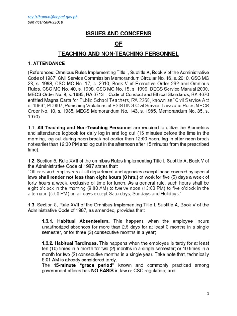 Issues and Concerns of Teaching and Non | PDF | Teachers | Lesson Plan