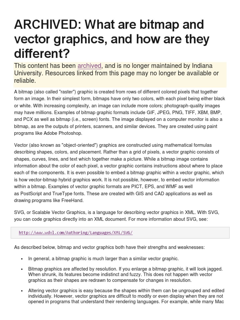 ARCHIVED-raster and Vector | PDF | Communication Design | Digital Signal Processing