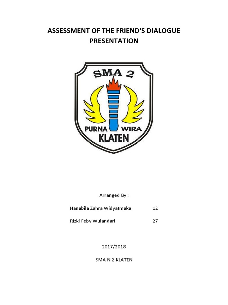 Assessment of Dialogue Presentations | PDF | Language Arts & Discipline ...