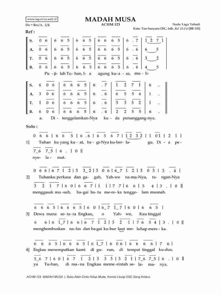 Madah Musa PDF | PDF