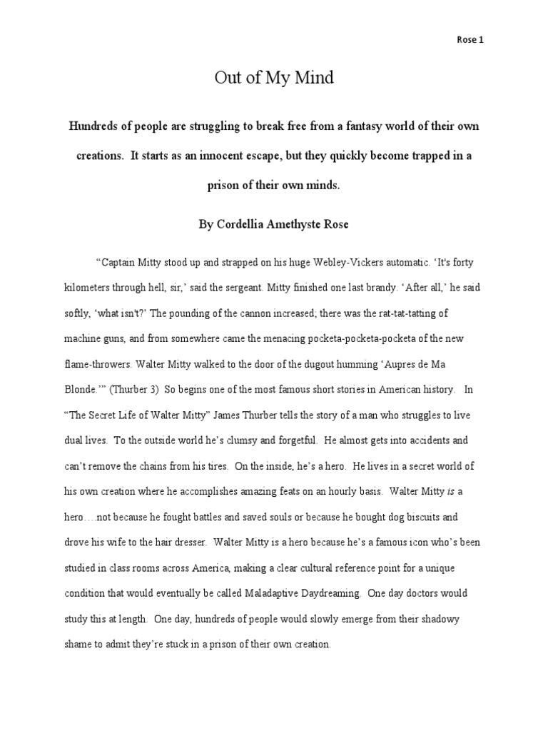 Out of My Mind | PDF | Diagnostic And Statistical Manual Of Mental ...