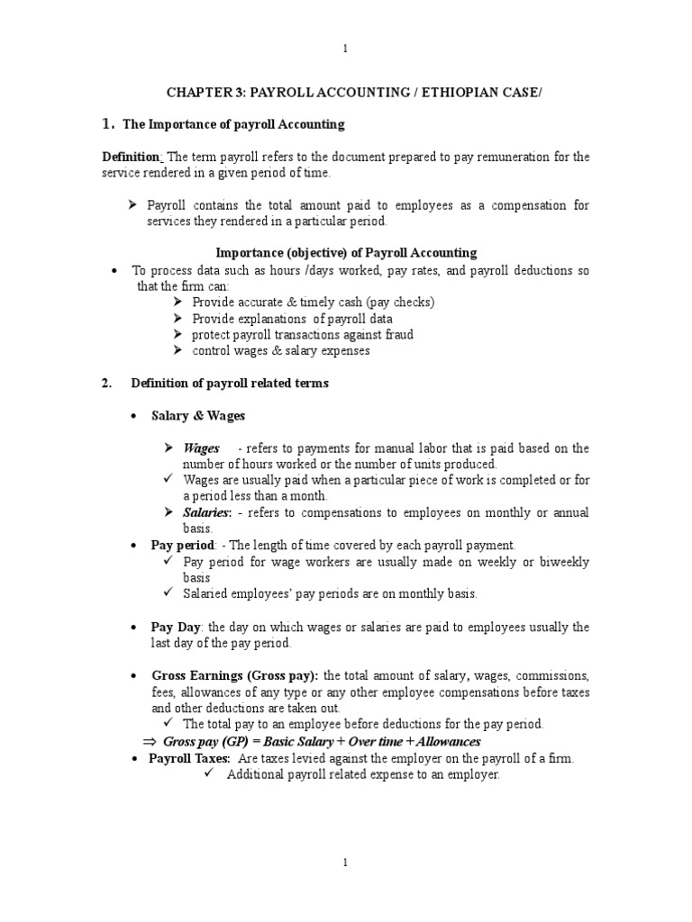 Payroll Hand Out | PDF | Payroll | Payroll Tax