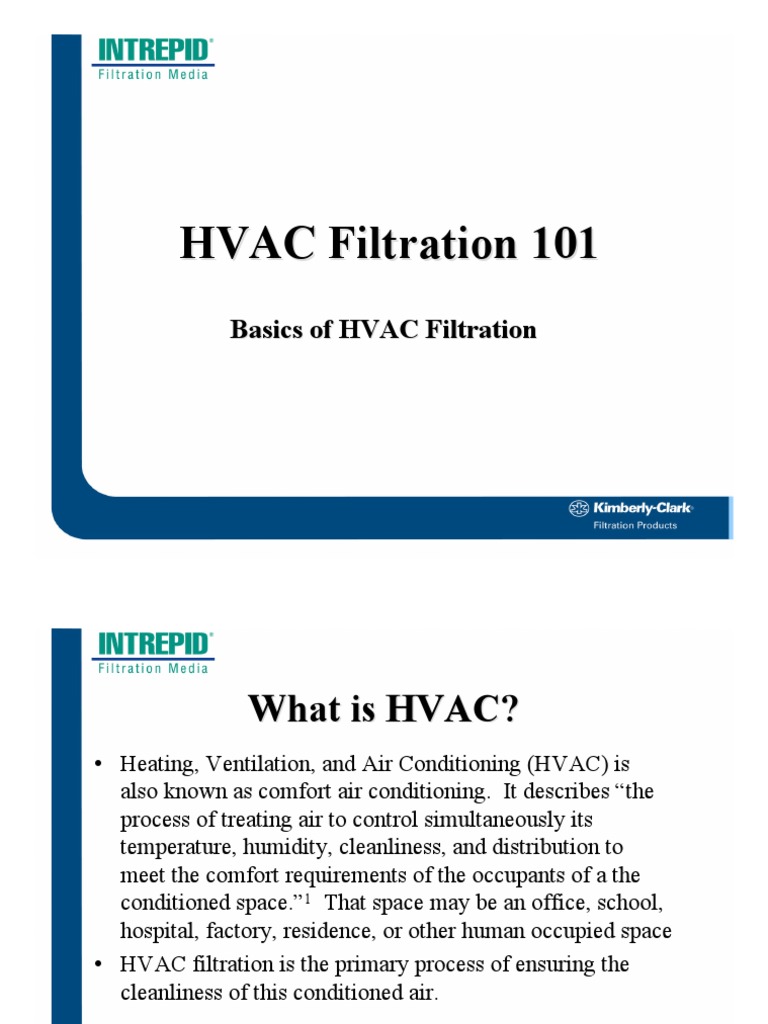 Basics of Air Filt. | PDF | Hvac | Filtration