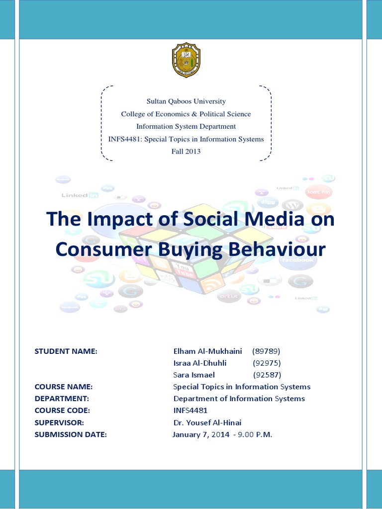 Social Media's Impact on Consumer Behavior | PDF | Social Media ...