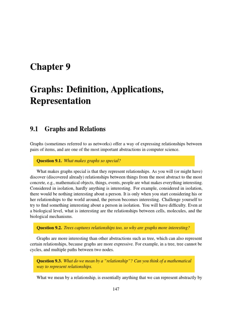 Graphs: Definition, Applications, Representation | PDF | Vertex (Graph Theory) | Combinatorics