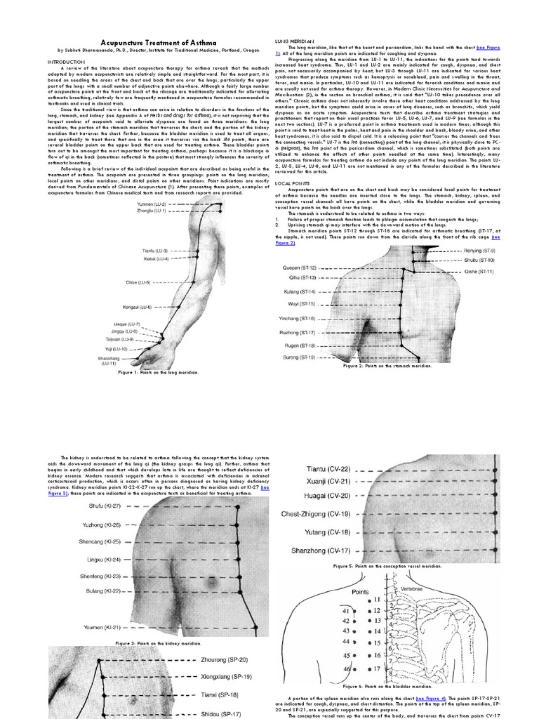 Acupuncture Treatment of Asthma