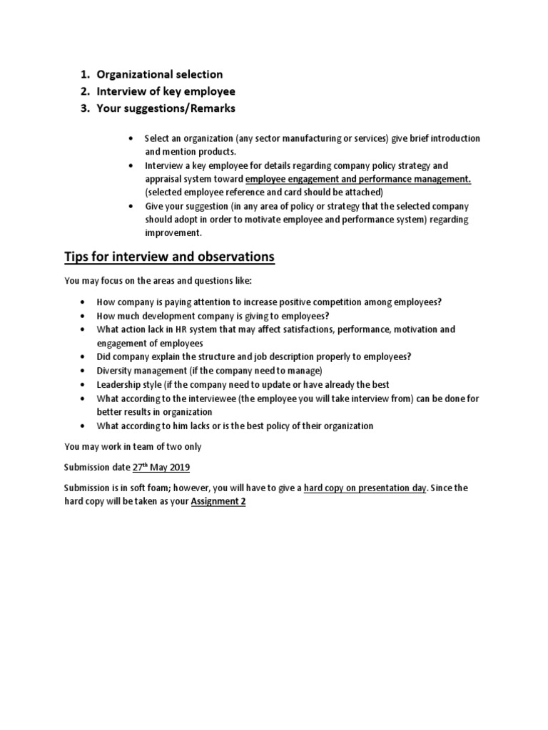 Tips For Interview and Observations | PDF