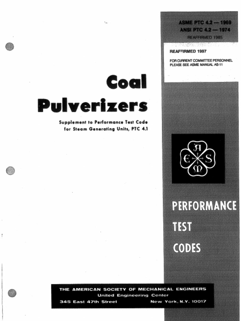 ASME PTC 4.1 - (1979) Steam Generating Units | PDF