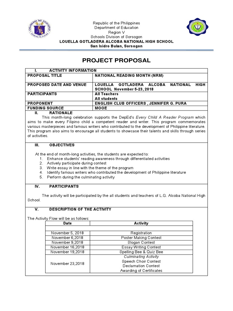 English Club Project Proposal | PDF | Behavior Modification | Learning