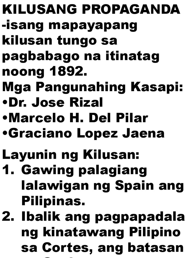 Kilusang Propaganda | PDF