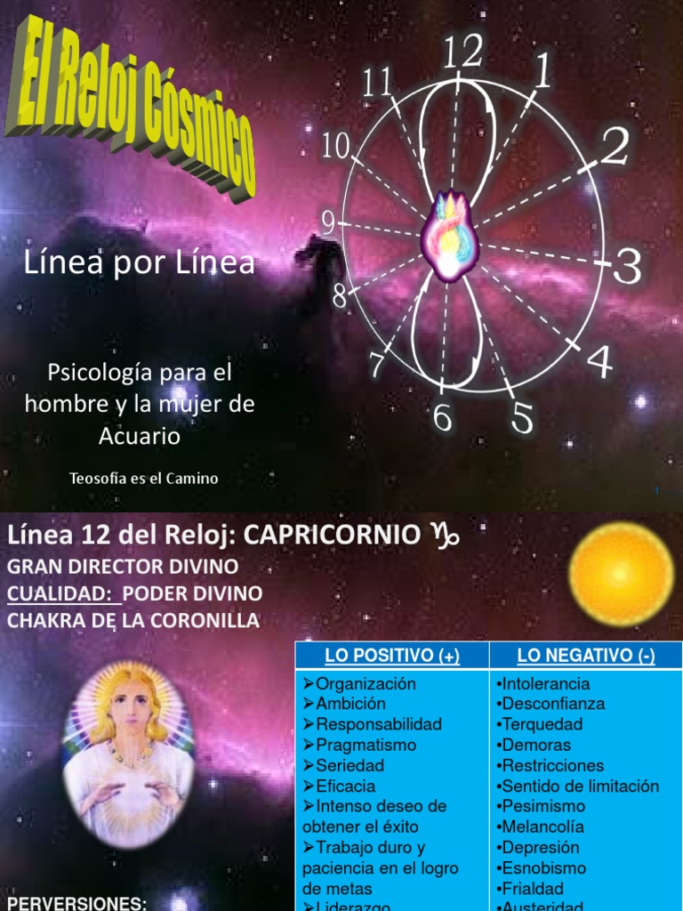 El Reloj Cosmico Linea Por Linea | PDF | Ira | Amor
