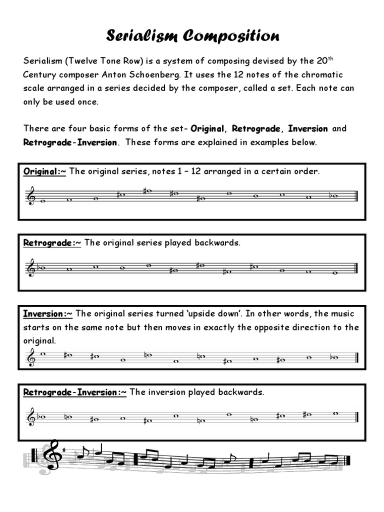 Serialism Composition | PDF | Classical Music | Musical Forms