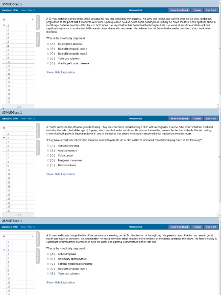 Nbme Subject Test MCQ - Biochemistry 1 of 5 (Questions) | PDF