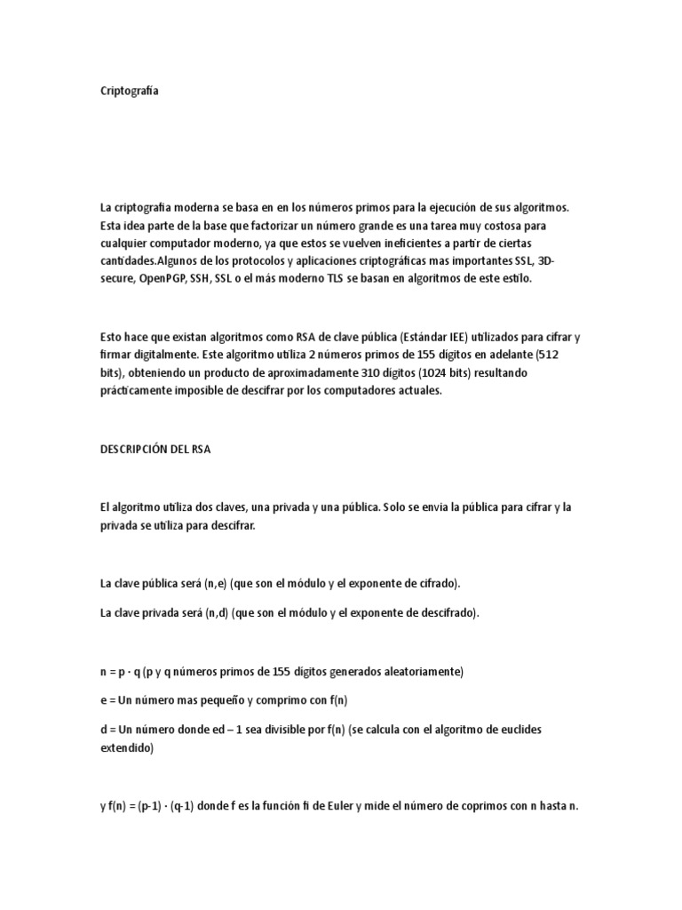 Criptografía Moderna | PDF | Criptografía | Clave (criptografía)
