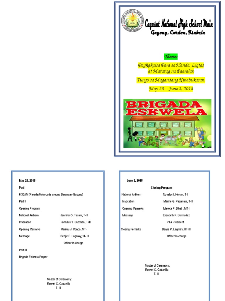 Brigada Program | PDF