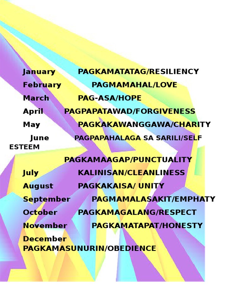 Virtue of The Month | PDF