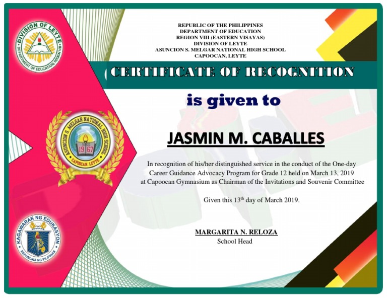 Career Guidance Program Recognition | PDF
