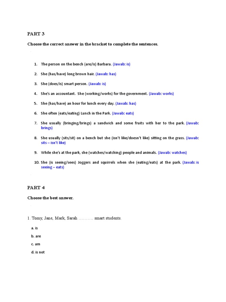 Contoh Soal Bahasa Inggris PART 2 | PDF