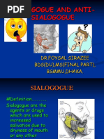 Sialogogue and Anti-Sialogogue | PDF | Pharmacology | Medical Specialties