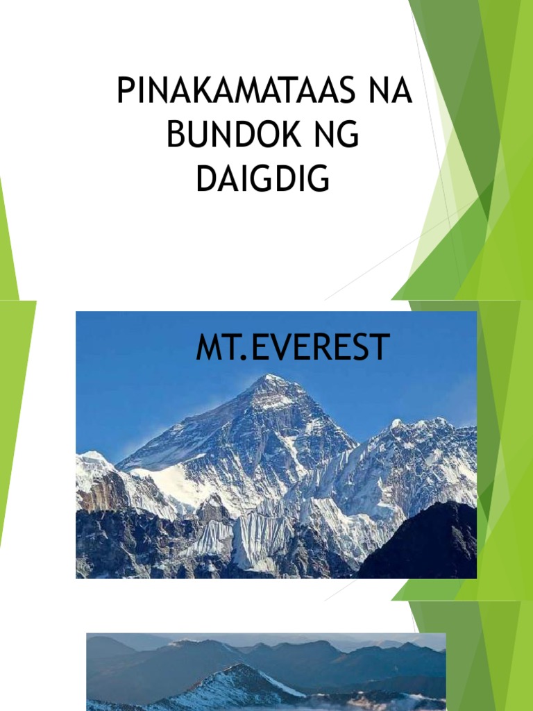 Mga Bundok | PDF