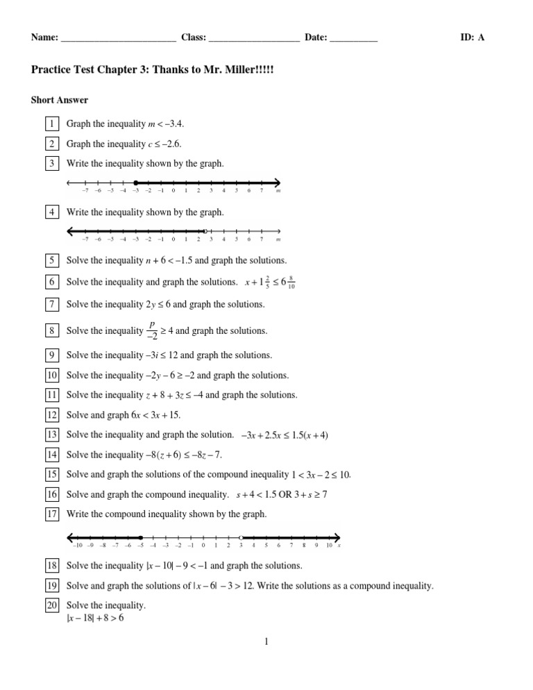 Chapter 3 Practice Test | PDF