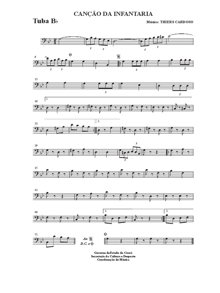Música Infantil de Ceará: Canção da Infantaria | PDF