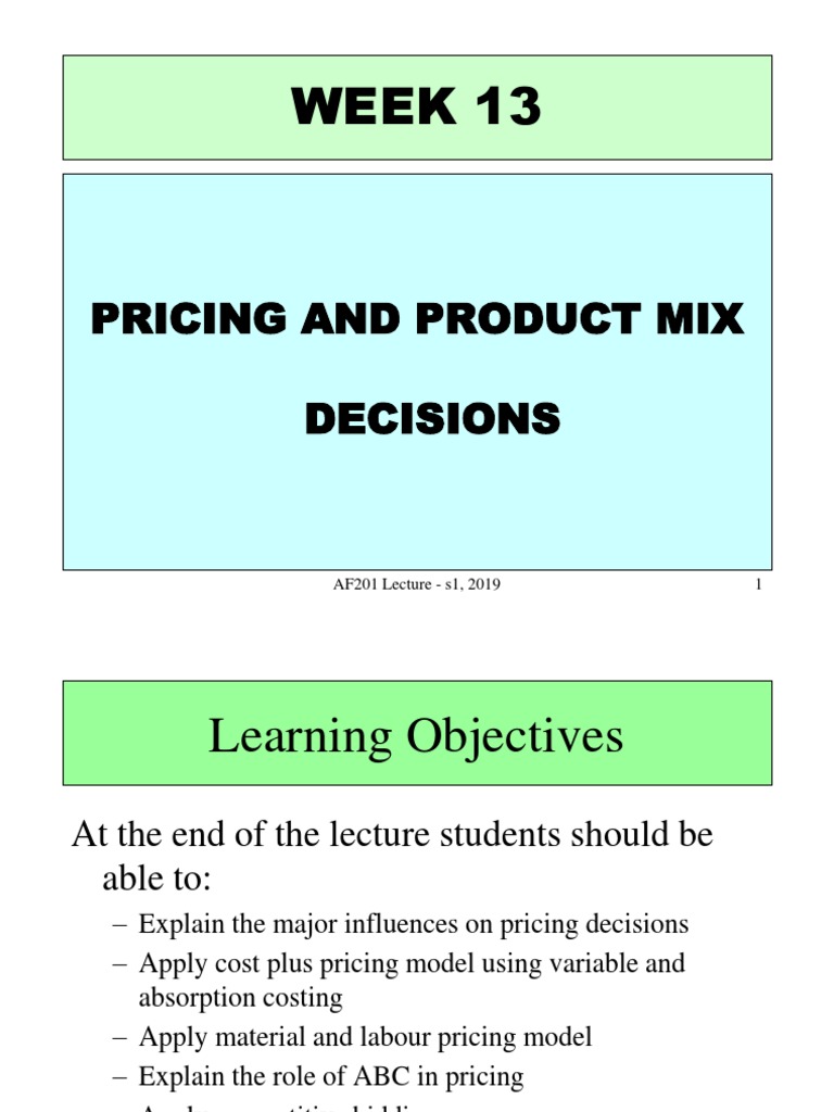 AF201 Accounting Management | PDF | Pricing | Profit (Economics)