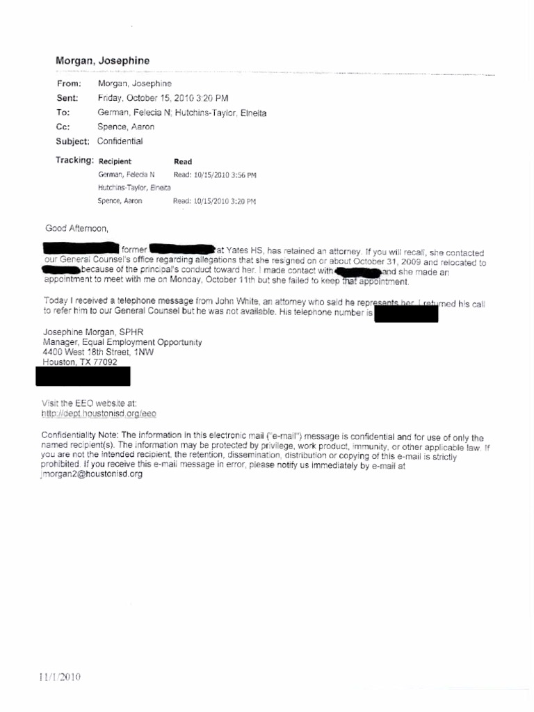 EEO Investigation Report: Yates HS Allegations | PDF