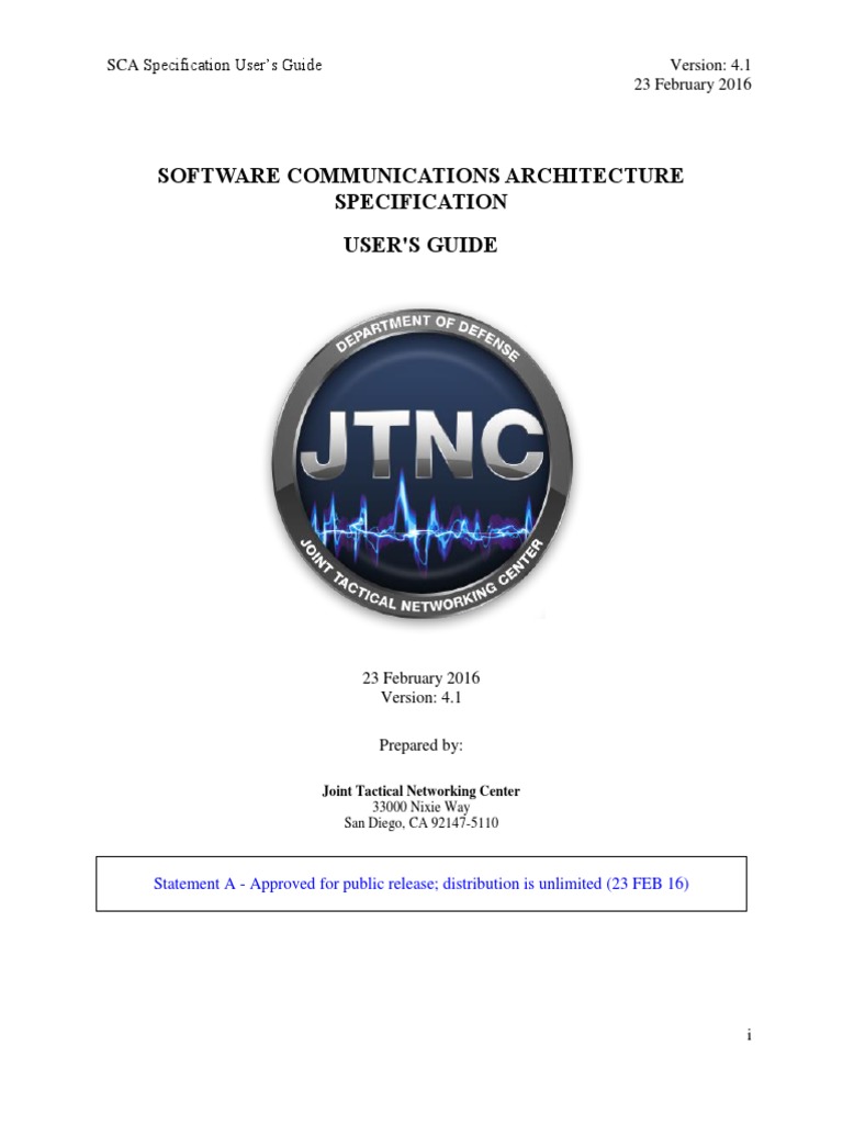 SCA4.1 Users Guide | PDF | Common Object Request Broker Architecture ...