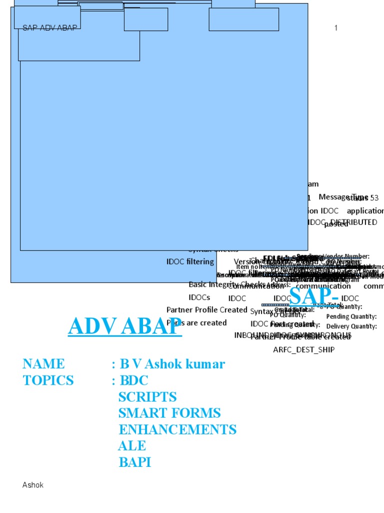 SAP-Adv ABAP-2 | PDF | Database Transaction | Computer Data