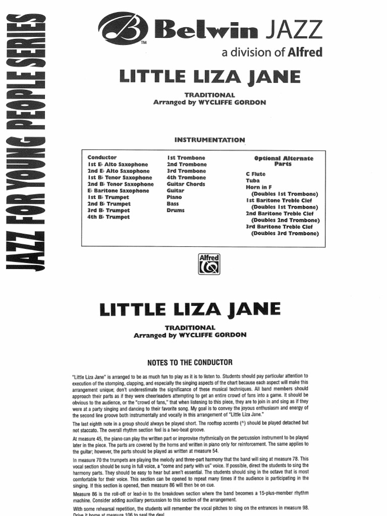 Little Liza Jane Big Band | PDF