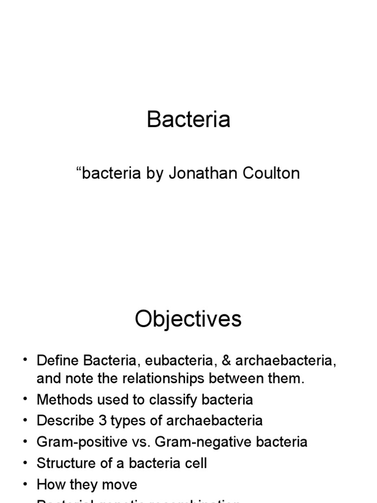 Bacteria Pdf Archaea Bacteria