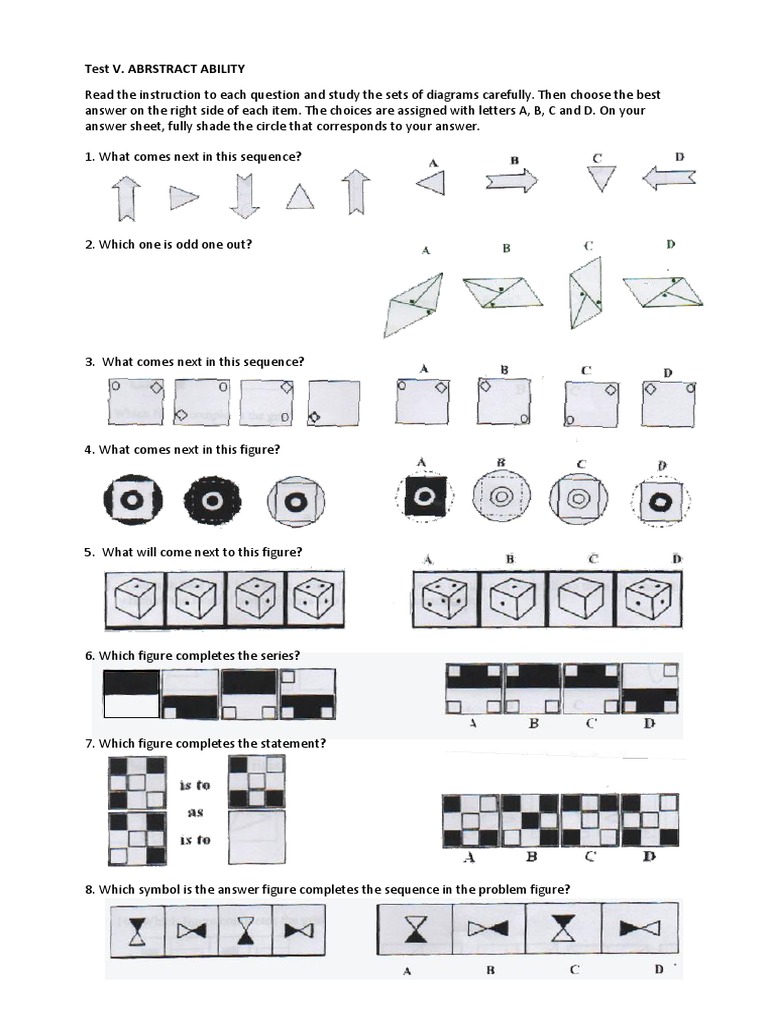 Abstract Reasoning For ASC Entrance | PDF
