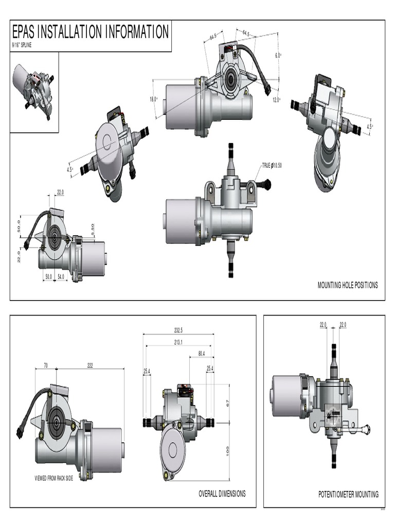 Electric Steering Potentiometer Mounting | PDF