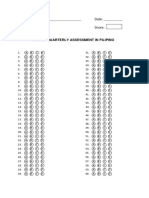 100 Multiple Choice Bubble Sheet | PDF | Test (Assessment) | Pedagogy